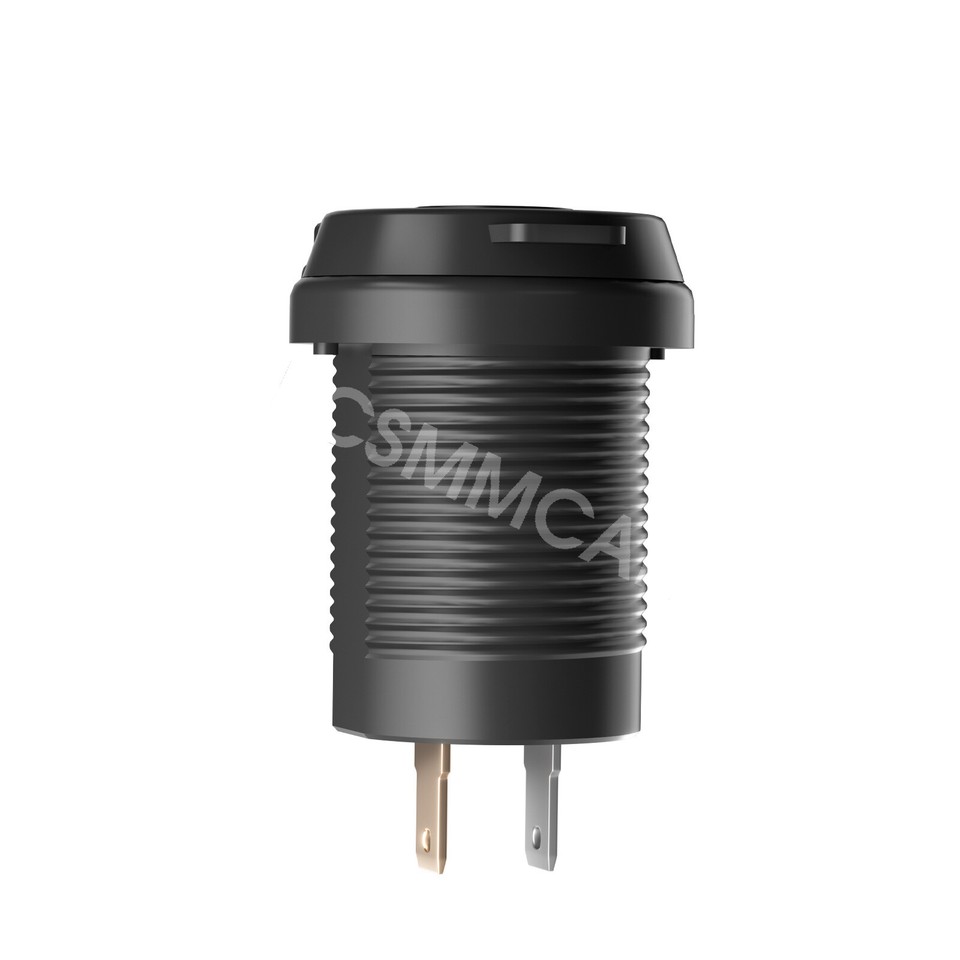 Dual USB PD Car Charger Power Socket Outlet LED Voltmeter Fast Phone ...