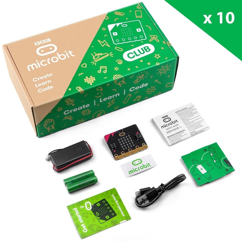 microbit V2 Club Kit (10 Pack microbit v2 go kit) with 10 BBC Micro:bit V2 Bo... | eBay