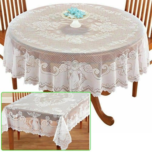 Lace Tablecloth Dining Center Table Wedding Party Decoration Round ...