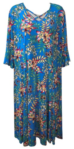 Southern Lady Multicolor Stretchy Floral Print Dress Size XL | eBay
