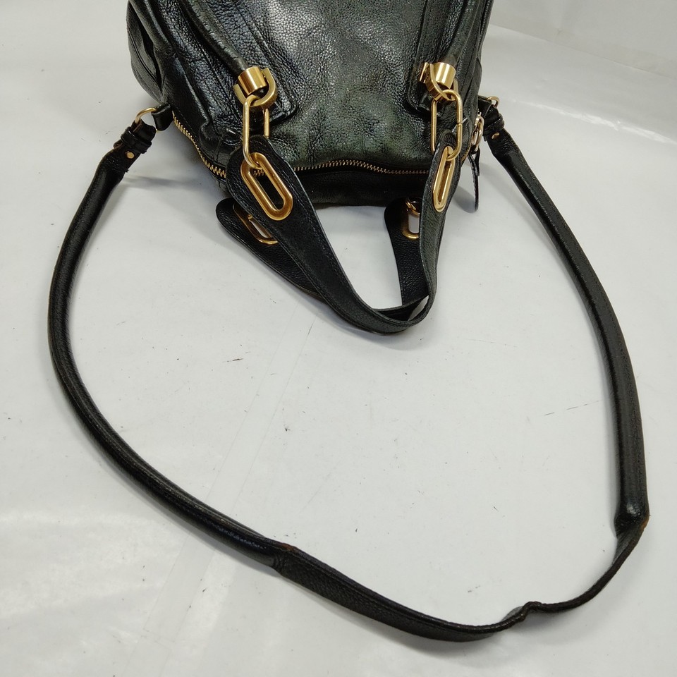 NO US TARIFF Chloe Hand Bag Black Leather 5505442 | eBay