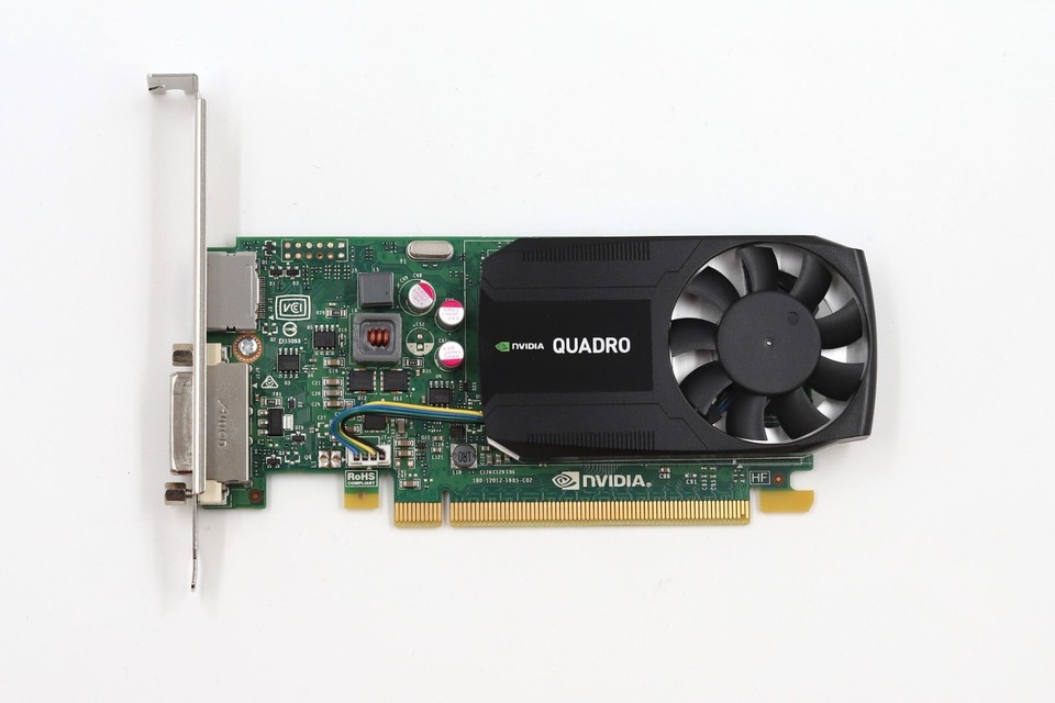 HP NVIDIA Quadro K620 2GB DDR3 PCIe x16 Graphics Card P/N: 765147-001 ...