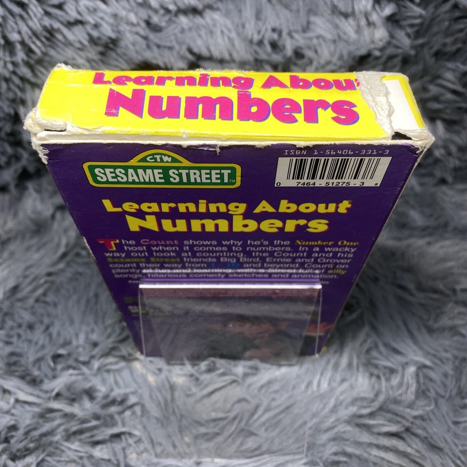 Sesame Street Learning About Numbers VHS 1986 Educational Cartoon Count ...