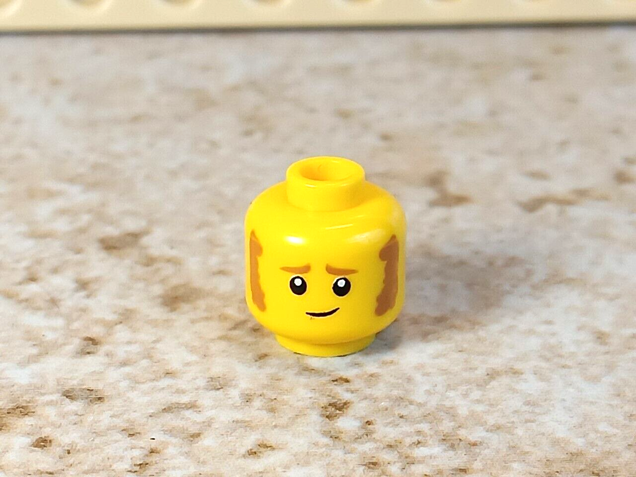 LEGO Sideburns Head Smile Concerned Dad Grandpa Teacher Friend Funeral ...