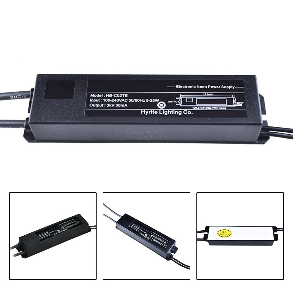 Durable Transformer 130*31*18.5 Mm Black Outdoor Plastic Shell Power ...