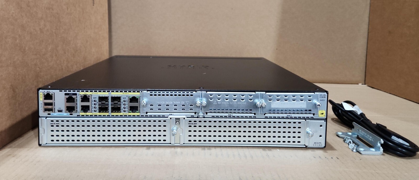CISCO ISR4451-X-AX/K9 Dual Power Integrated Services Router *No Clock ...