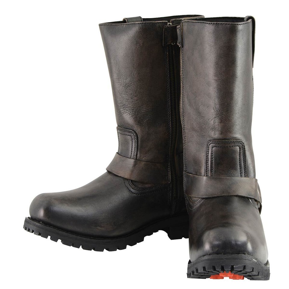 Milwaukee Leather 9005W Men's Distressed Brown 'WIDE Width' Motorcycle ...