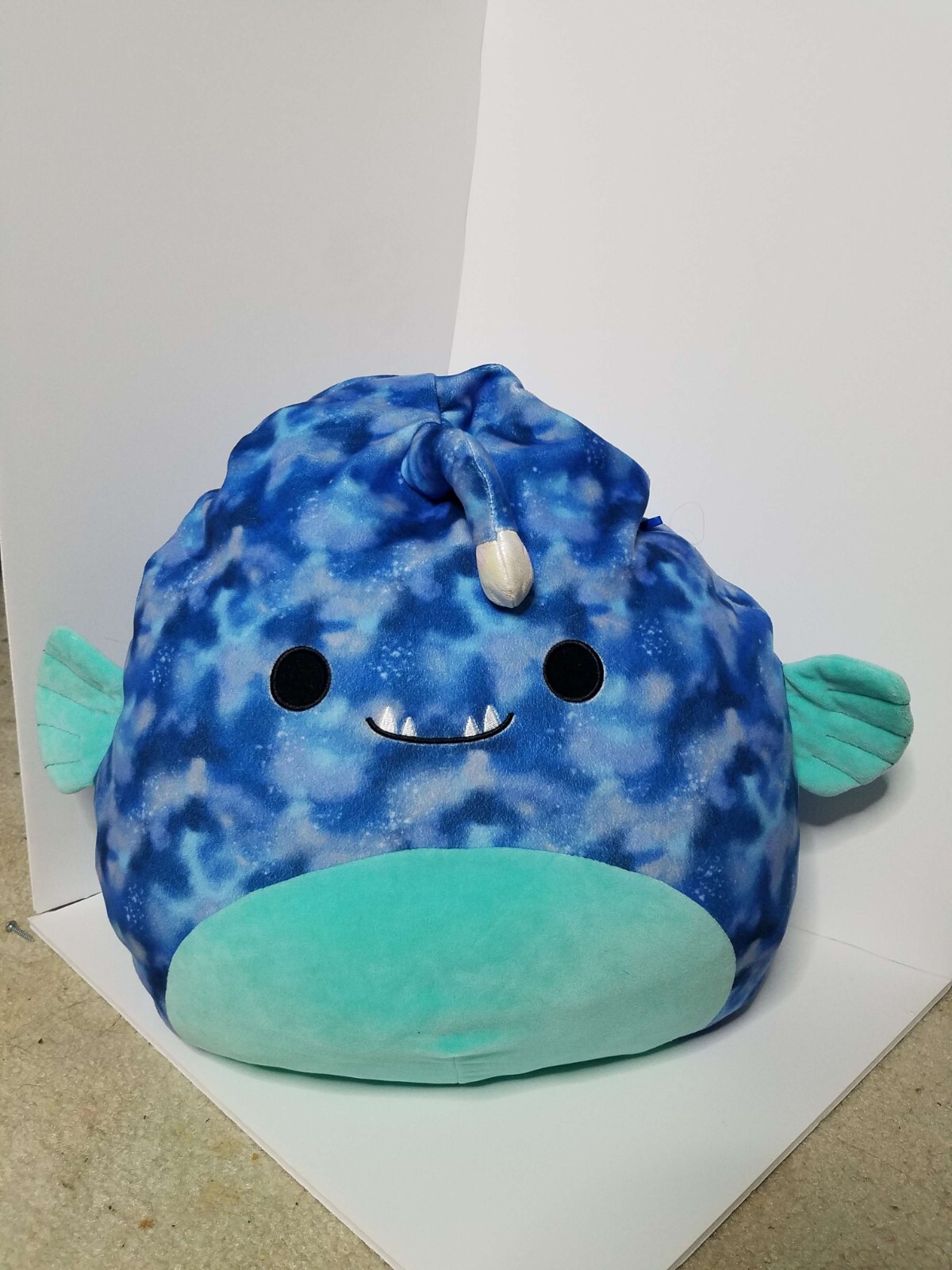 Squishmallows Deezo the Blue Tie Dyed Anglerfish Plush 16" | eBay
