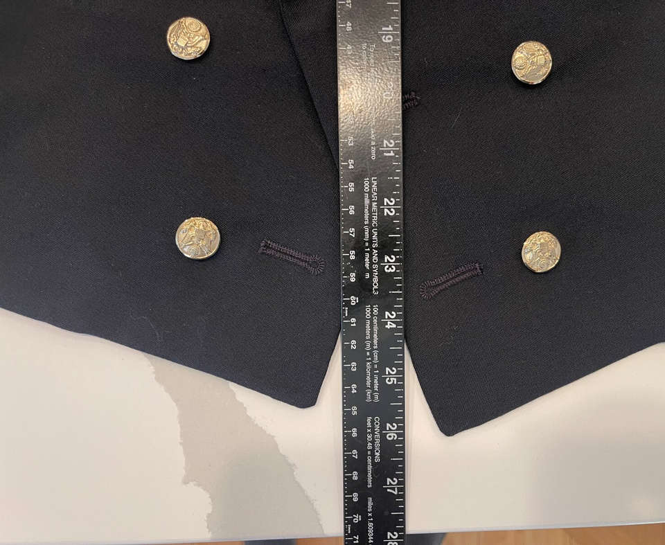 ASU ARMY SERVICE UNIFORM MESS DRESS BLUE FORMAL UNIFORM JACKET ENLISTED ...