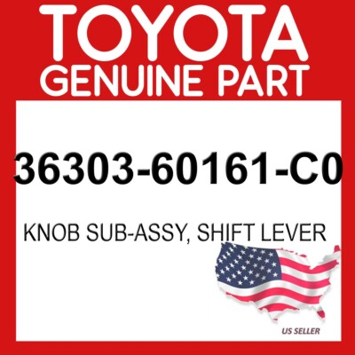 Toyota Genuine 36303-60161-C0 Knob Sub-Assy Shift Lever 3630360161C0 ...