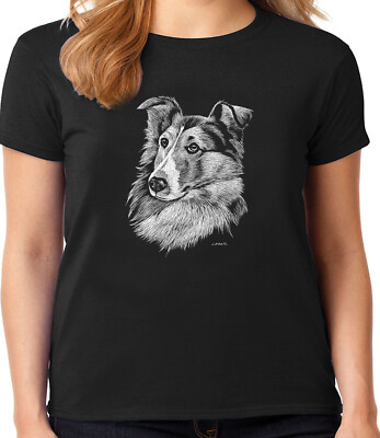 Shetland Sheepdog T-shirt for Women Ladies Tee Dog Breed Sheltie Gifts ...