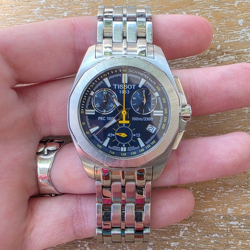 Tissot 1853 PRC 100 Chronograph Wristwatch P832/932 Cleaned With New ...