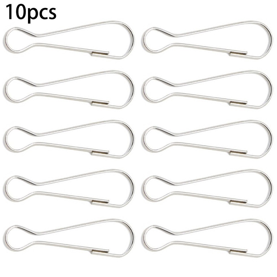 10pcs - Flag Pole-Clip Stainless Steel Flagpole Attachment Flag Pole ...
