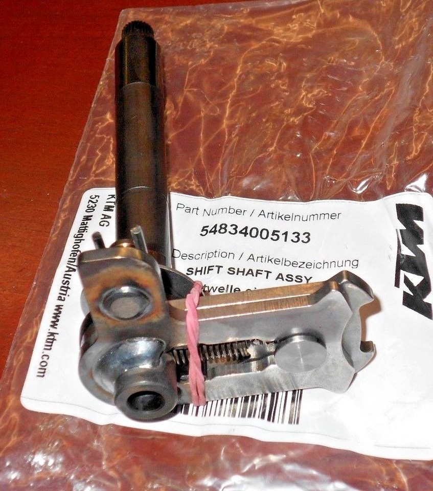 KTM ENGINE SHIFT SHAFT 50534005044,250 EXC,SXS,SX,XC-W,XC,300 EXC,350 ...