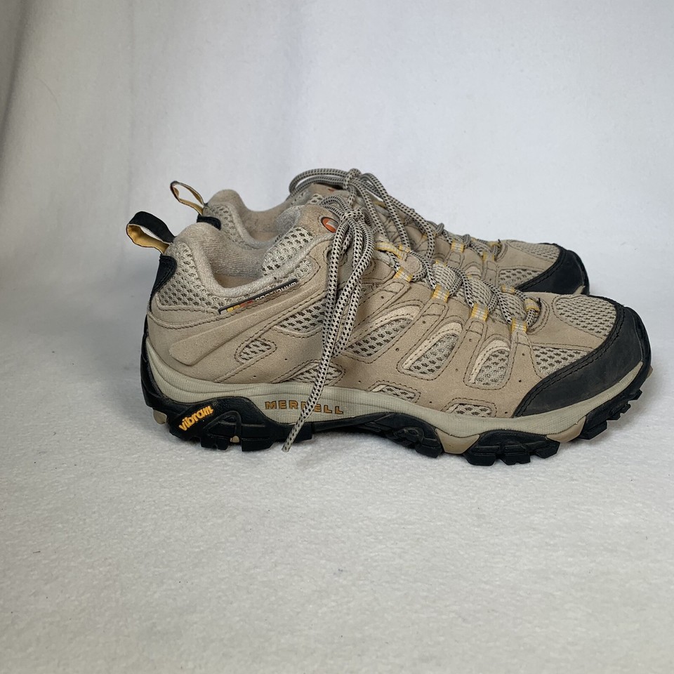Merrell Moab Trail Shoes Women Size 9 Ventilator Hiking Sneakers Taupe ...