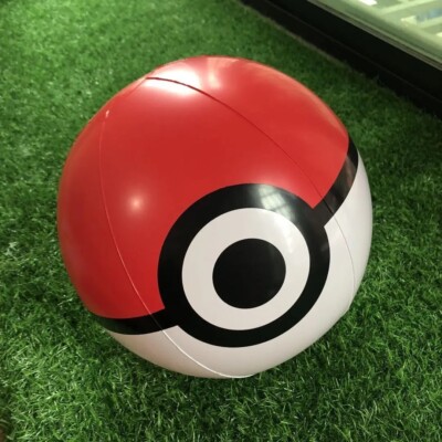 Pokemon Inflatable Ball Pokeball 16" 40cm plastic blow up ball pool ...