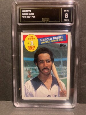 1985 Topps Harold Baines #275 Rookie Card GMA 8 Nm-MINT Low Pop White ...