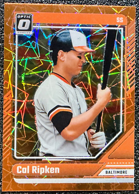 Cal Ripken Jr 2024 Panini Donruss #36 Optic Orange Velocity Prizm ...