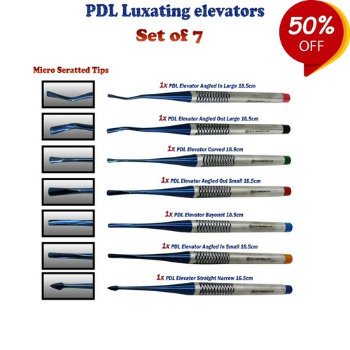 7 PCS PDL LUXATING ORAL SURGERY LUXATION ELEVATORS, TOOTH LOOSENING INSTRUMENTS | eBay UK