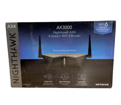 NEW Netgear Nighthawk AX4 4-Stream WiFi 6 Router AX3000 RAX35v2 SHIPS ...