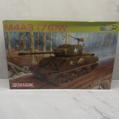 1/35 Dragon M4A3 (76)W Sherman Tank Premium Kit #6325 (new open box) | eBay