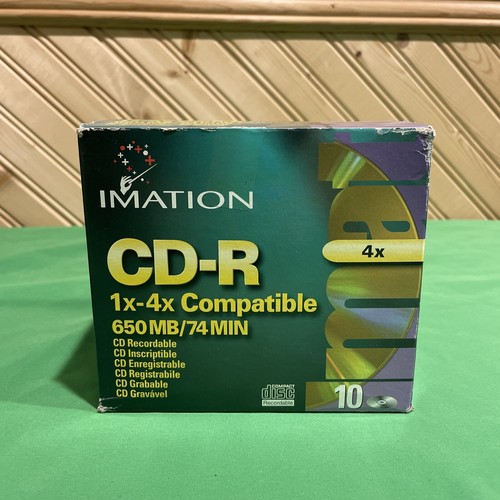 Imation CD-R 10 Pack w/ Jewel Cases 650 MB 74 Min - Data Music New In ...