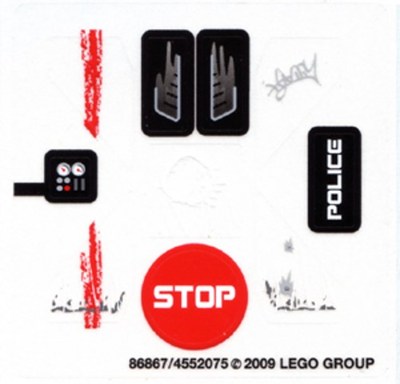 LEGO 5970 Space Police III - Freeze Ray Frenzy - STICKER SHEET | eBay