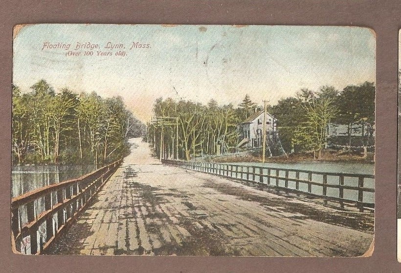 VINTAGE POSTCARD 1910 FLOATING BRIDGE LYNN MASSACHUSETTS | eBay
