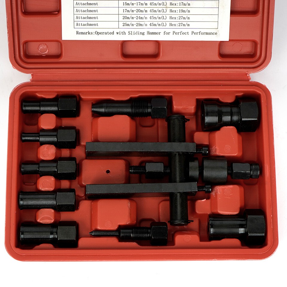 10x Inner Bearing Puller Set Internal Blind Remover Bushing Puller Tool ...