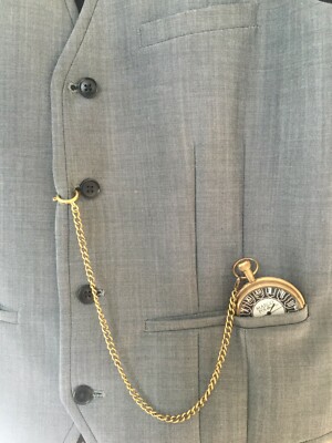 vintage type solid brass pocket watch chain clasp | eBay