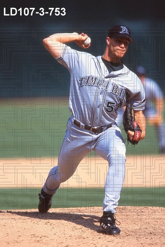 Jason Standridge - 2001 Tampa Bay Devil Rays - 35mm color slide - LD107 ...