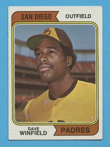 1974 TOPPS # 456 DAVE WINFIELD RC HOF SAN DIEGO PADRES EX+ FREE ...