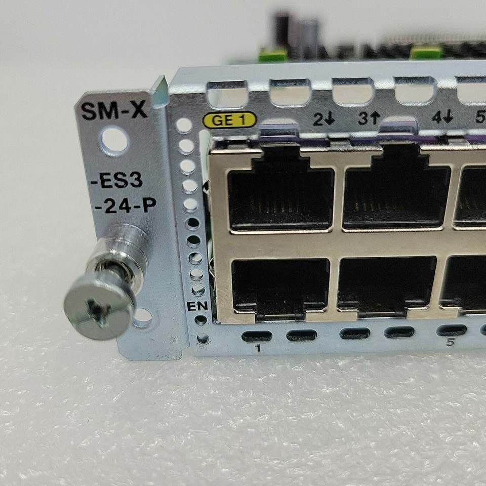 CISCO SM-X-ES3-24-P - 24 Port GbE PoE Module for 2900 3900 4451 Router ...
