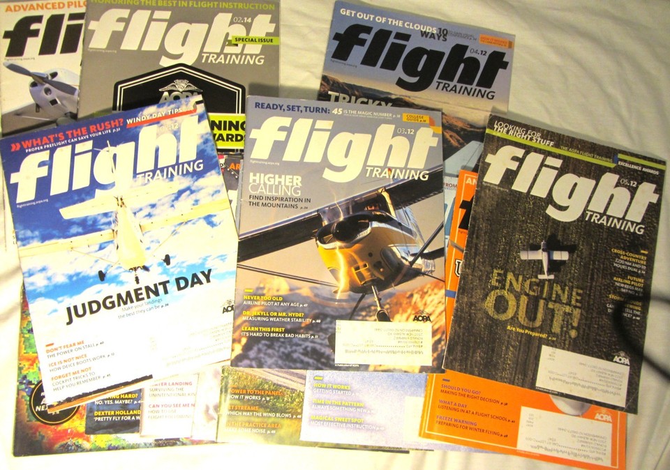 Flight Training Magazine 13 Issues Feb. to Mar. 2012 & Jan. & Feb. 2014 ...