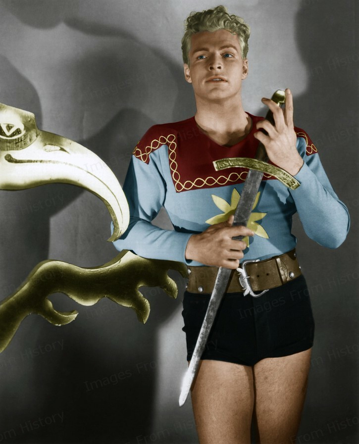 8x10 Print Buster Crabbe Flash Gordon Universal 1936 Colorized #FCGR | eBay