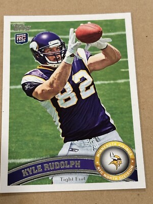 2011 Topps Football Card #6A Kyle Rudolph Rookie Minnesota Vikings | eBay