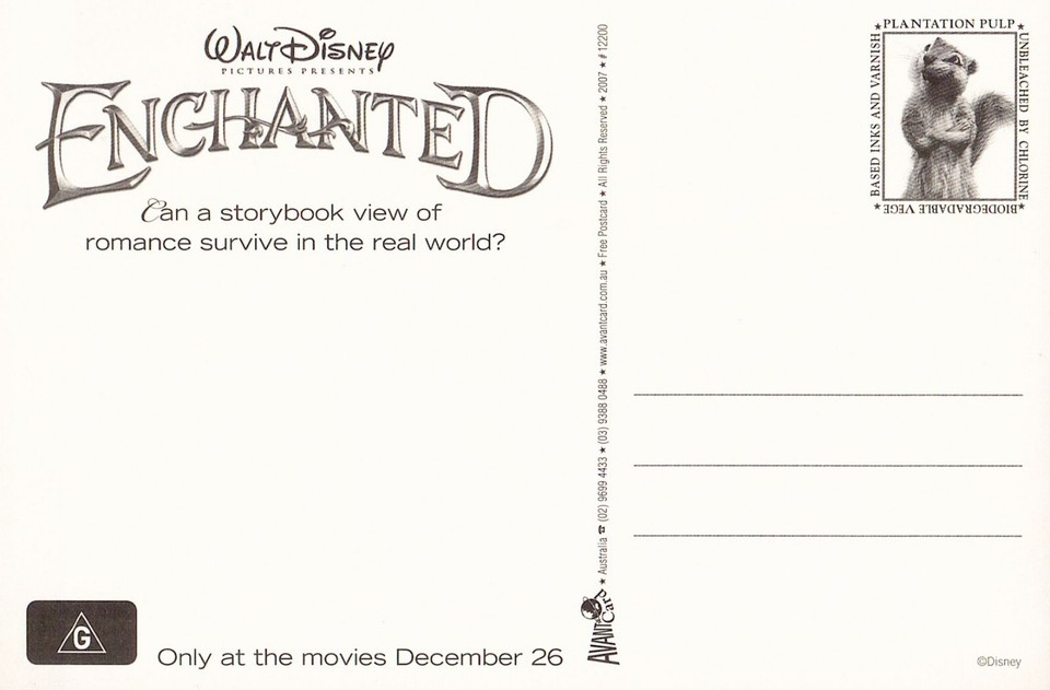 V12200 Australia Avant Card #12200 Enchanted movie postcard | eBay