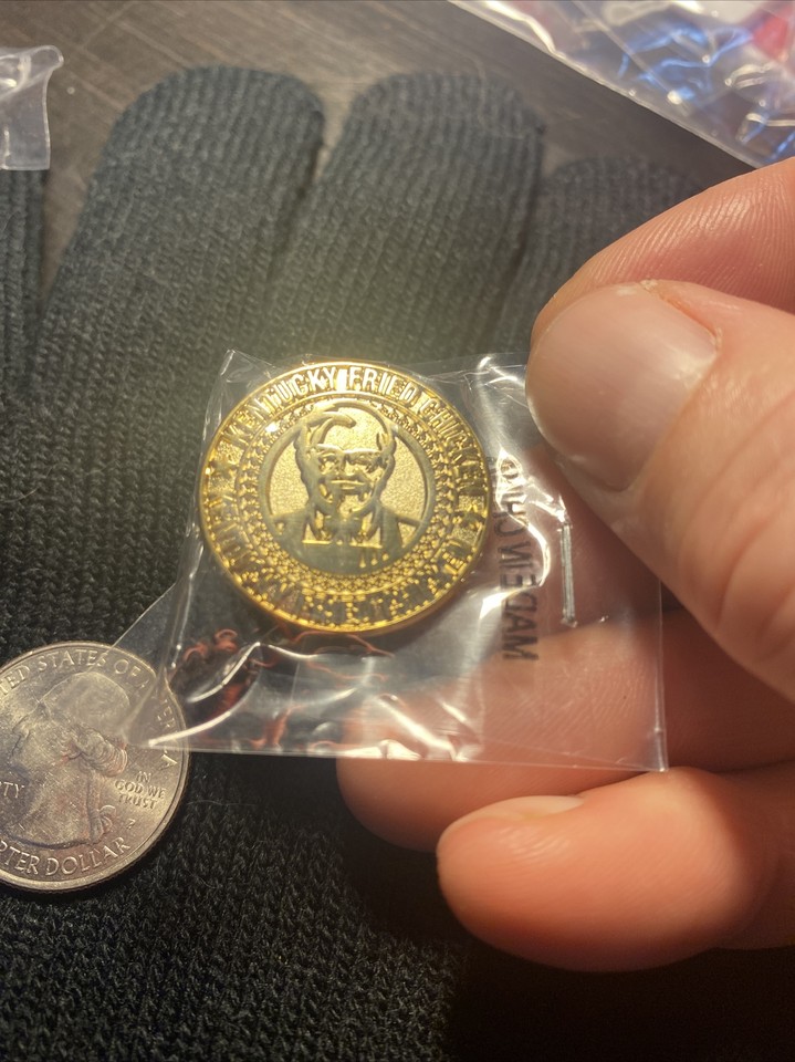 KFC Kentucky Fried Chicken Hat Lapel Pin rare Shirt Cap Bucket Colonel ...