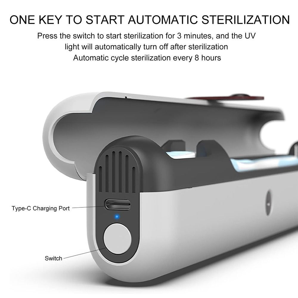 Rechargeable UV Toothbrush Sanitizer Electric Toothbrush Sterilization ...