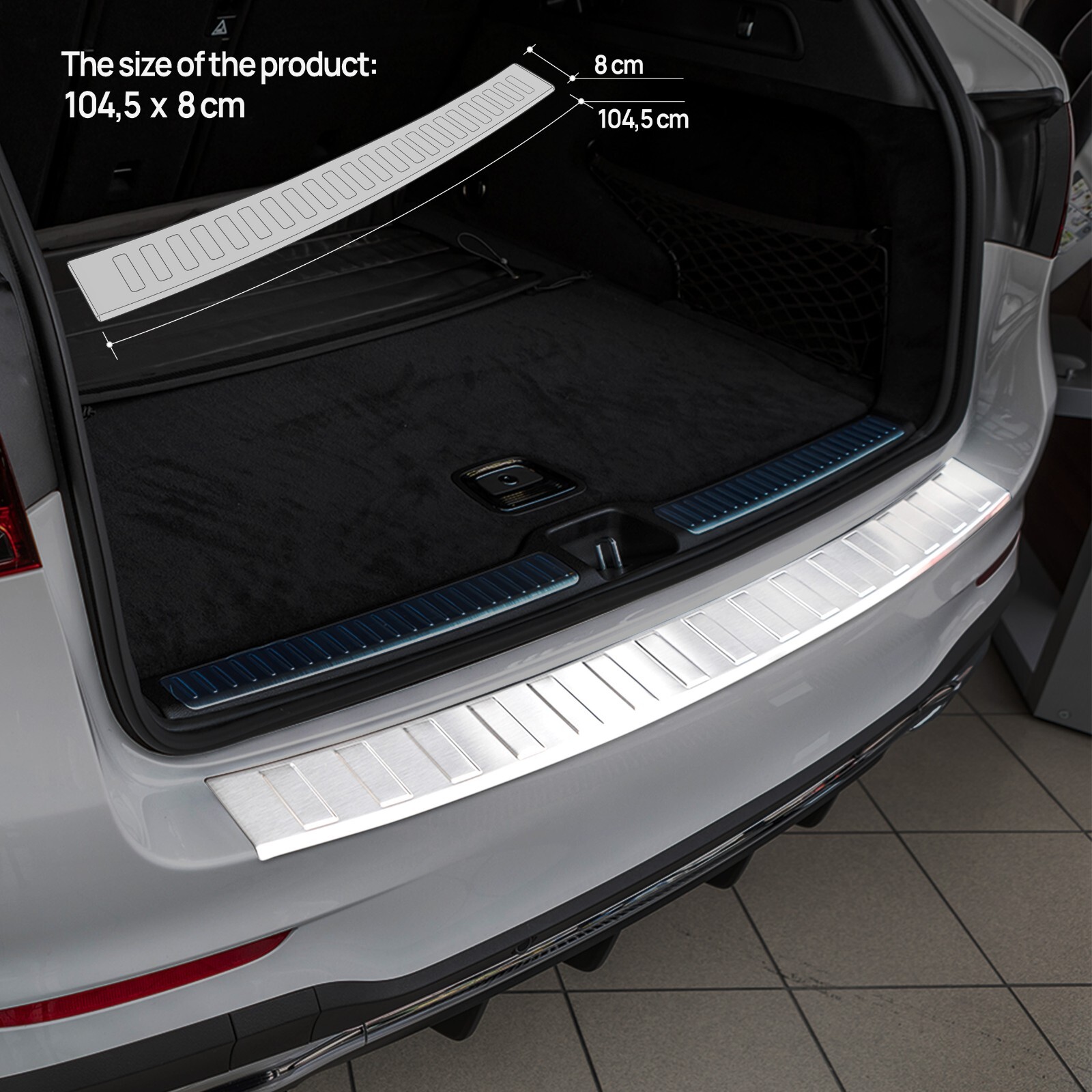 for MERCEDES GLC X253 2019-2022 SUV REAR BUMPER PROTECTOR S.STEEL ...