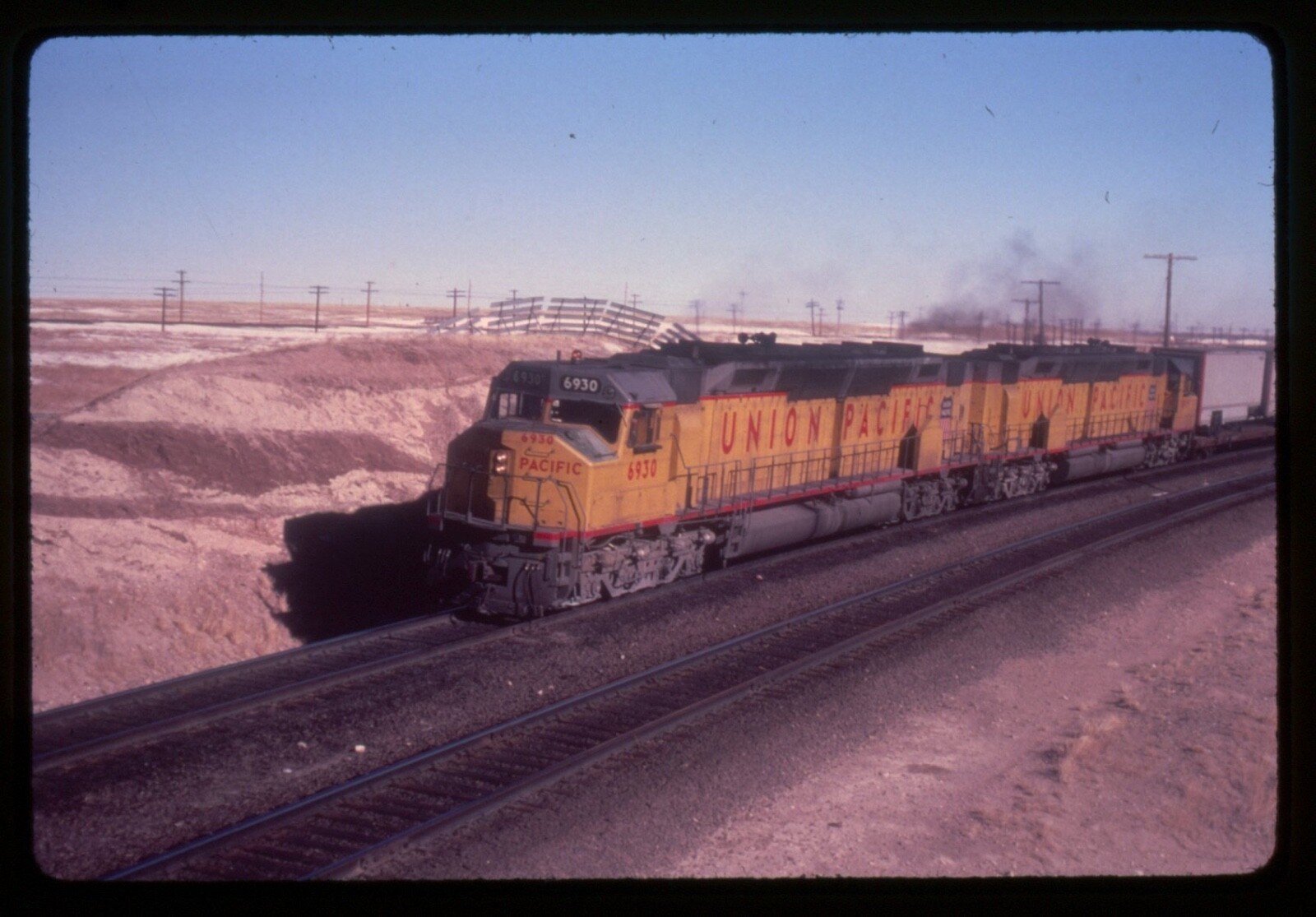 Railroad Slide - Union Pacific #6930 DD40 Locomotive 1978 Cheyenne ...