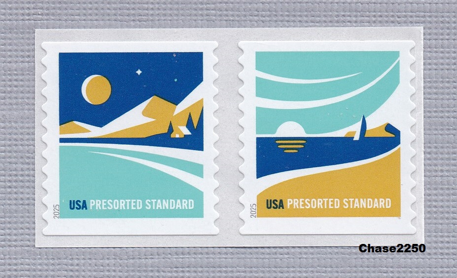 *NEW* 2025 American Vistas Presorted Standard (Coil Pair) 2025 Mint NH ...