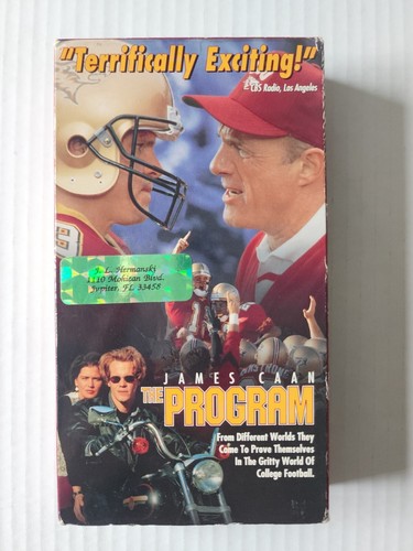James Caan: The Program (VHS, 1994) Blockbuster 765362312030| eBay