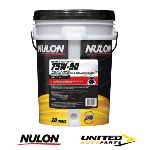NULON 75W-90 Smooth Shift Manual Gearbox and Transaxle Oil 20L for ...