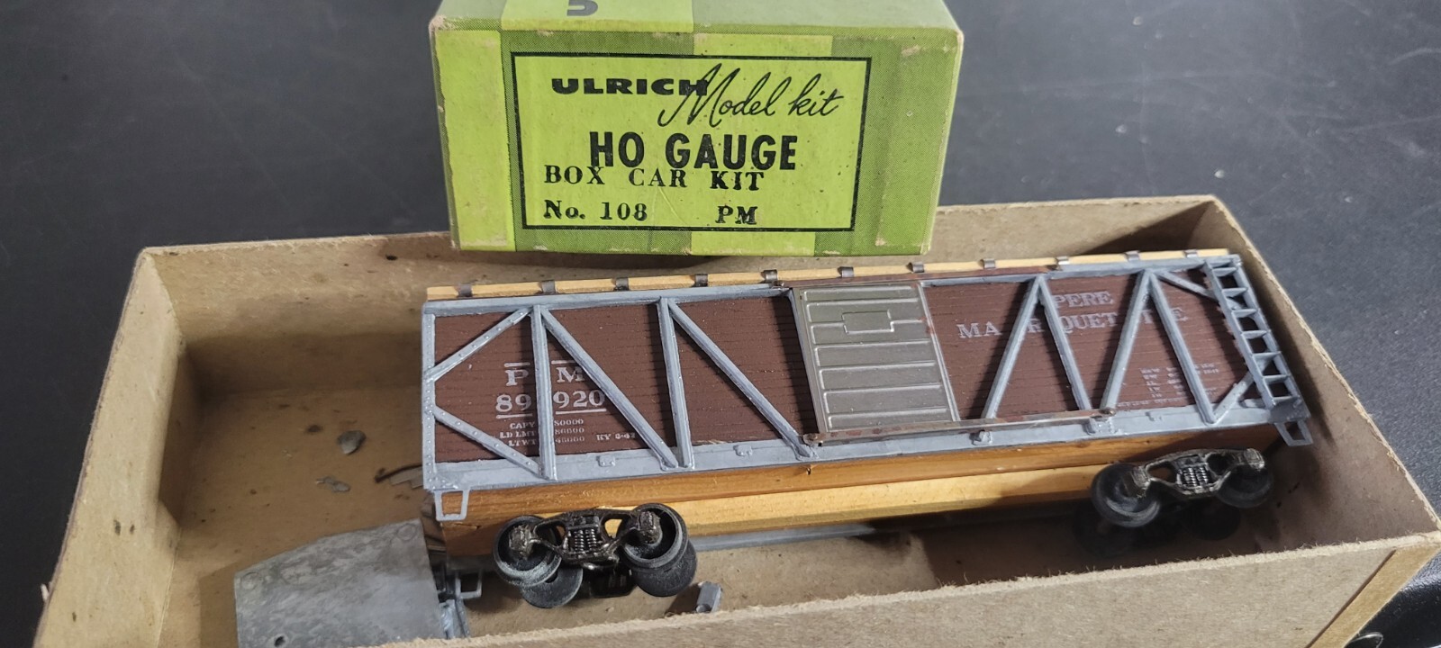 BX Boxed HO Scale Train Car ULRICH MODEL KIT HO GAUGE BOX CAR KIT No ...