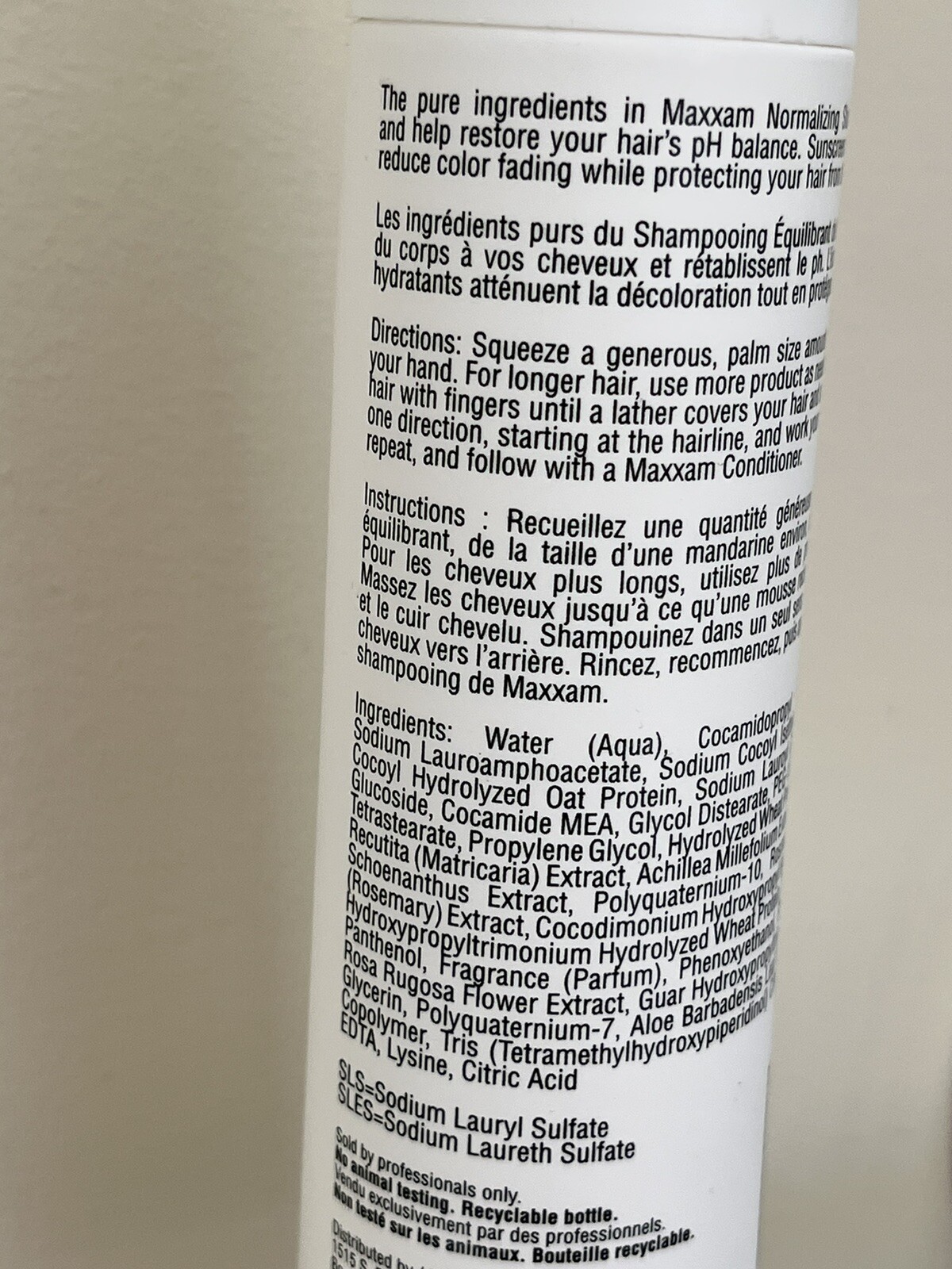 Maxxam Normalizing Shampoo for Chemically Treated Hair - Free Of ...