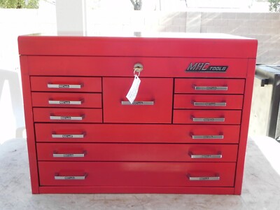 Vintage Mac MB510 10 Drawer Flip Top Chest Red 26'' Wide 1 Key USA ...