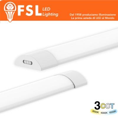 Plafoniera Lineare LED 18W 60cm - 3 in 1 CCT (3000-4000-6500K) | eBay