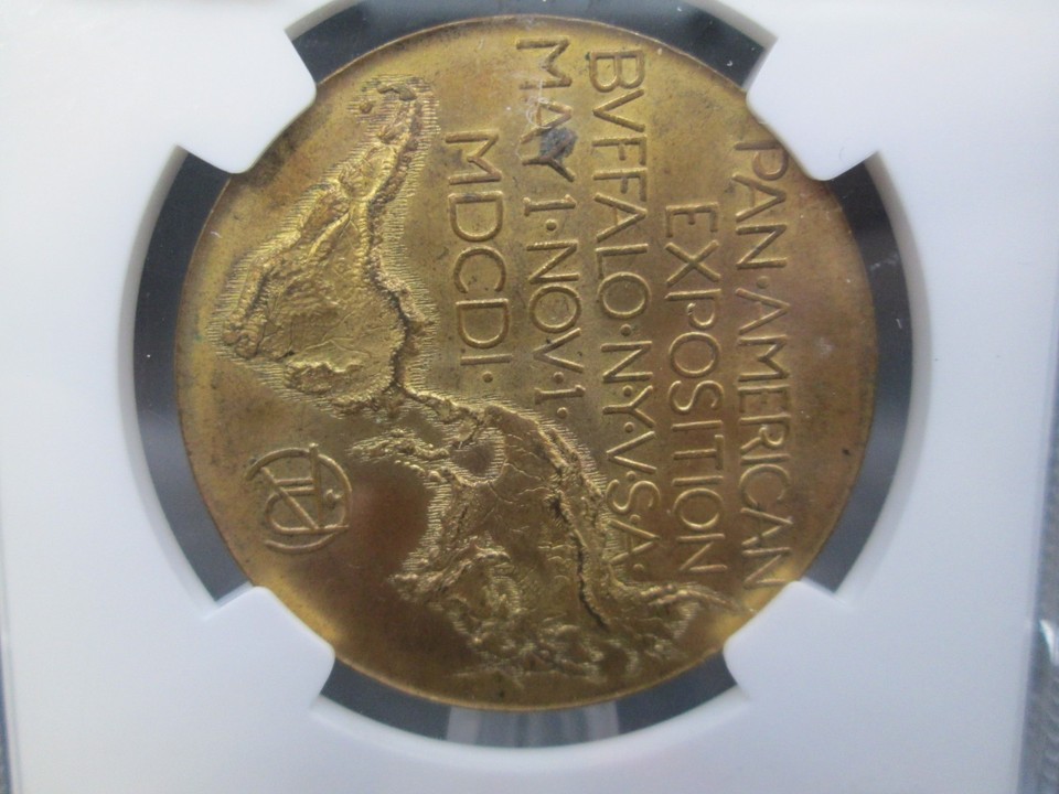 1901 Pan American Exposition NY HK Official Medal Coin NGC MS 63 | eBay