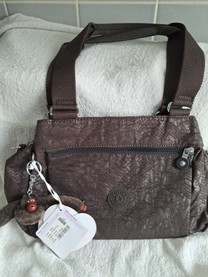 Kipling Brand New With Tags Orelie Bag In Brown Snake | eBay UK